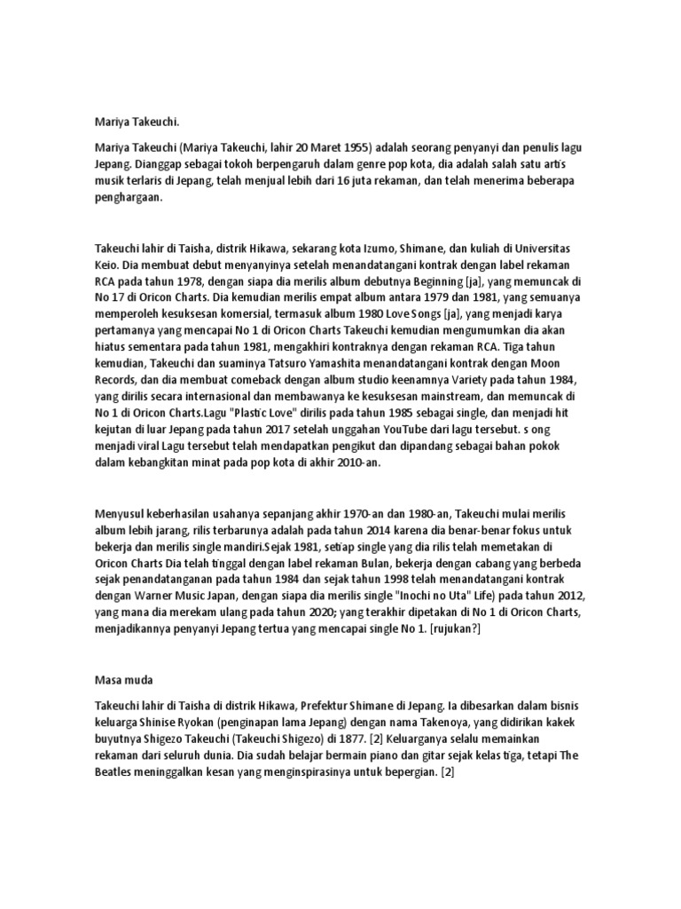 Mariya Takeuchi | PDF