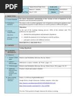 Detailed Lesson Plan-Test of Hypothesis | PDF | Hypothesis | Null ...