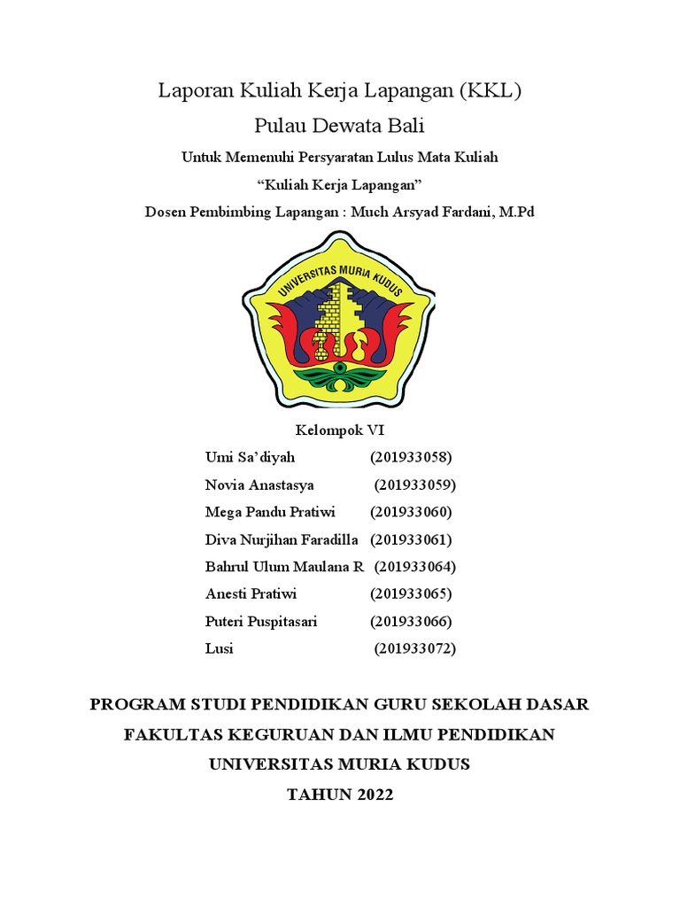 Laporan Kuliah Kerja Lapangan | PDF