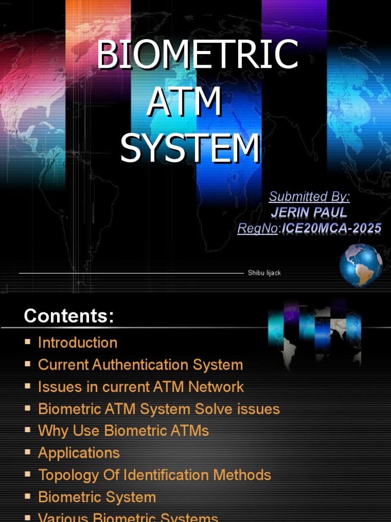 An Introduction to Biometric Authentication in ATMs: Enhancing Security ...