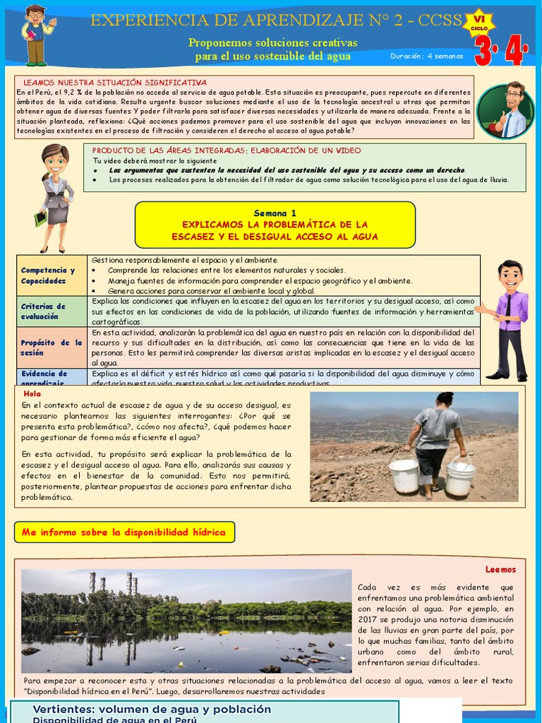 3°,4° CCSS-2da. EdA | PDF | Agua | Evaluación