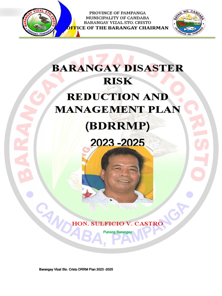 Punong Barangay Message BDRRM Plan 2023-2025 - PRINT 1 | PDF | Natural ...