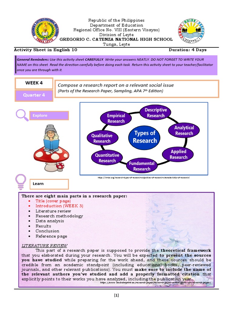 Week 4: Compose A Research Report On A Relevant Social Issue | Download ...