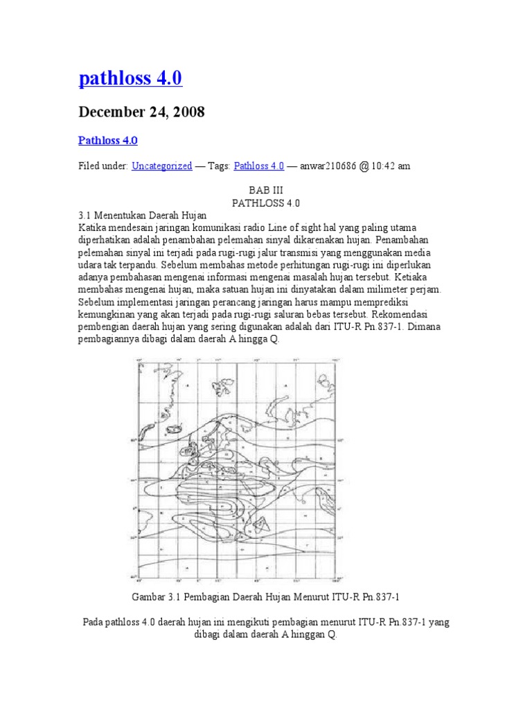 Panduan Pathloss 4 | PDF