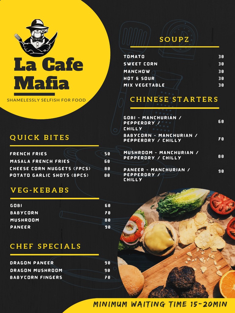 La Cafe Mafia Menu | Download Free PDF | Home | Nutrition