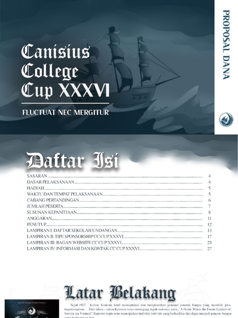 Proposal Dana CC Cup 2021 | PDF