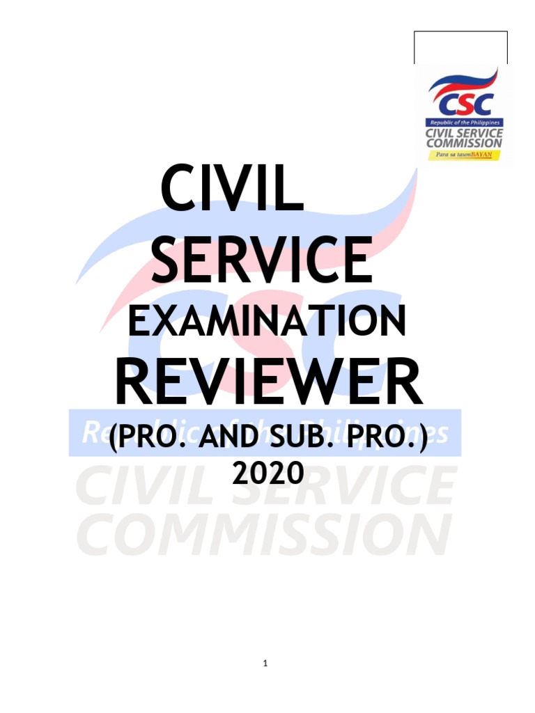 2020 Civil Service Exam Guide | PDF | Test (Assessment) | Odds