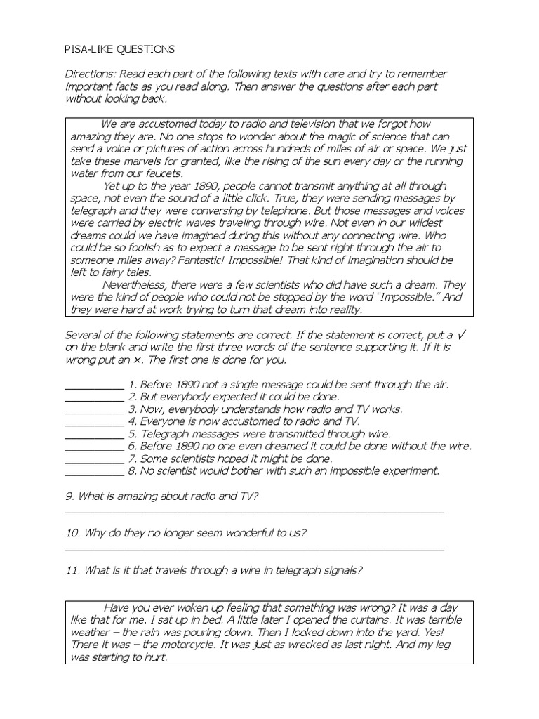 PISA-Like Questions | PDF | Peloponnesian War | Thucydides