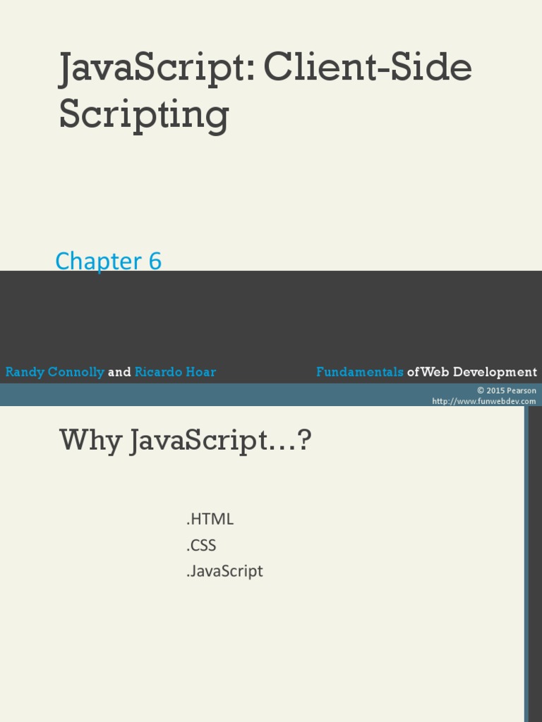 Chapter06 JavaScript | PDF | World Wide Web | Internet & Web