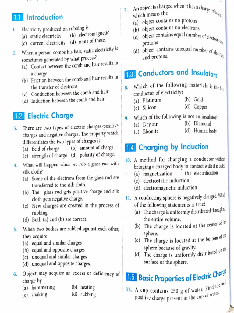 Understanding Electric Charge Concepts | PDF | Electric Charge ...
