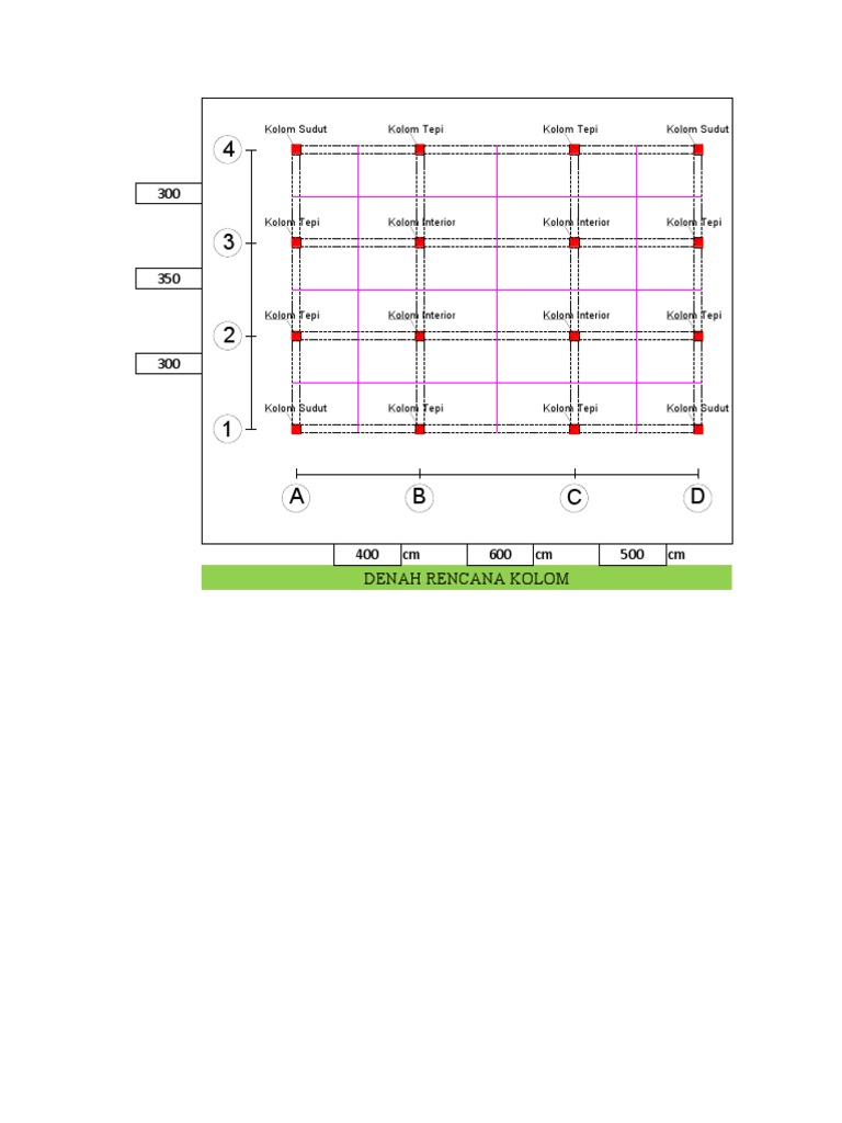 Preliminary Design Kolom Interior | PDF