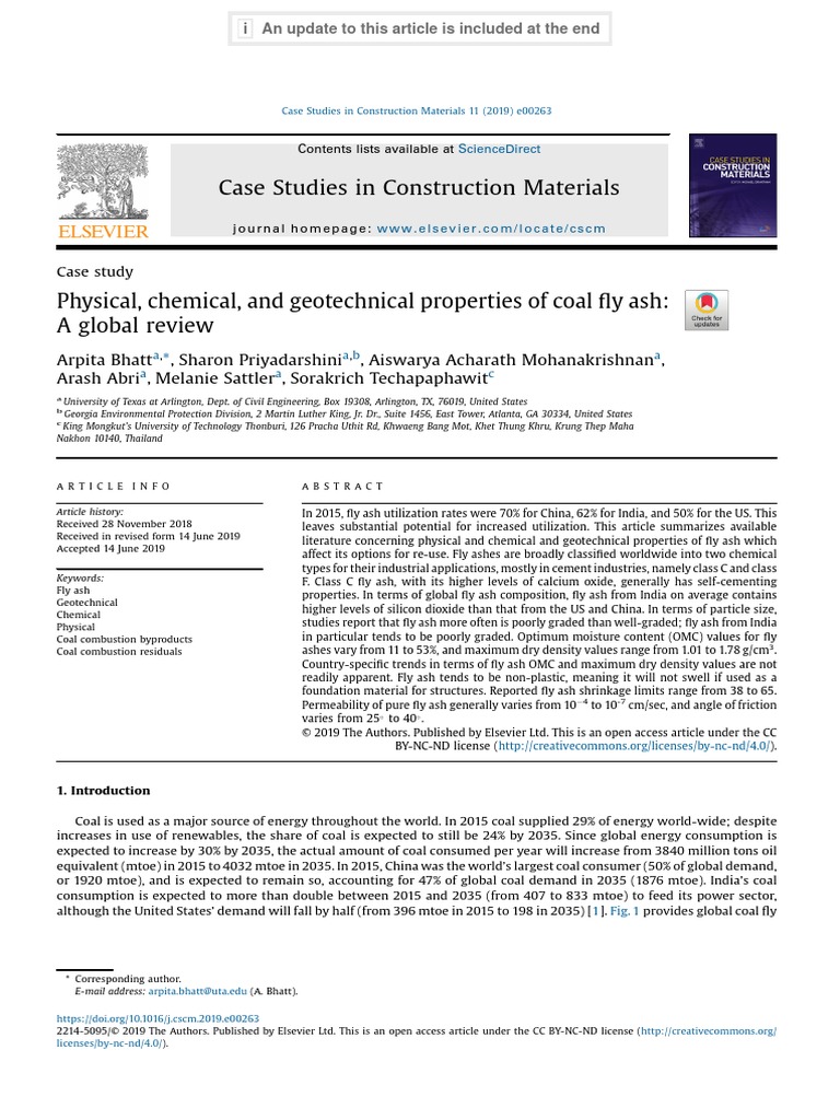 Case Studies in Construction Materials | PDF | Fly Ash | Concrete