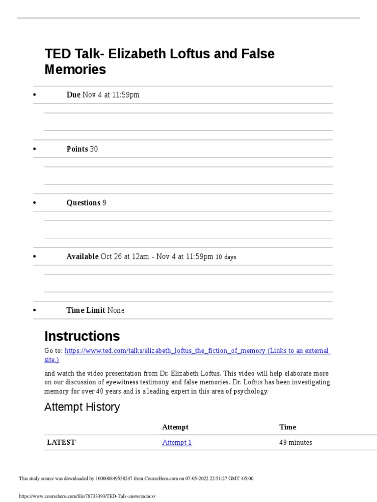 TED Talk Answers | PDF | Law | Miscarriage Of Justice