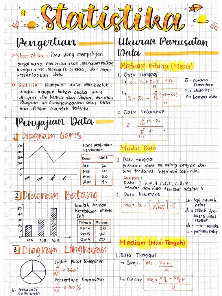 Catatan Statistika By@ambisvibesonly | PDF