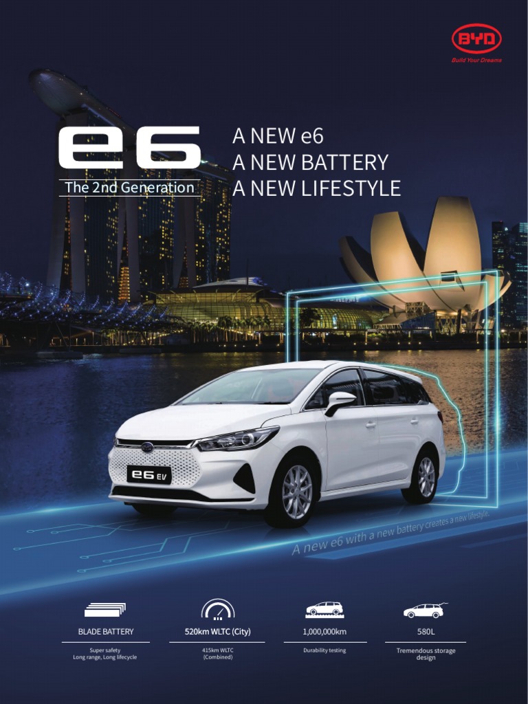 BYD All New E6 Leaflet - 20211123 (India) | PDF | Brake | Seat Belt