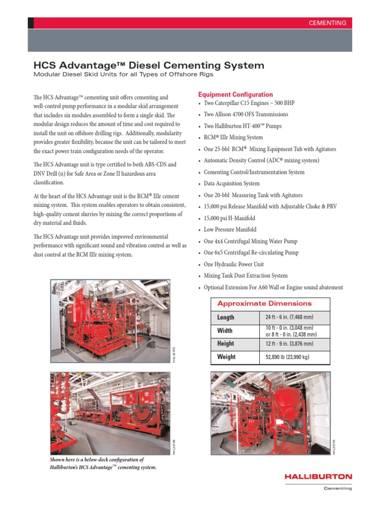 Cementing Unit - Advantage | PDF | Pump | Valve