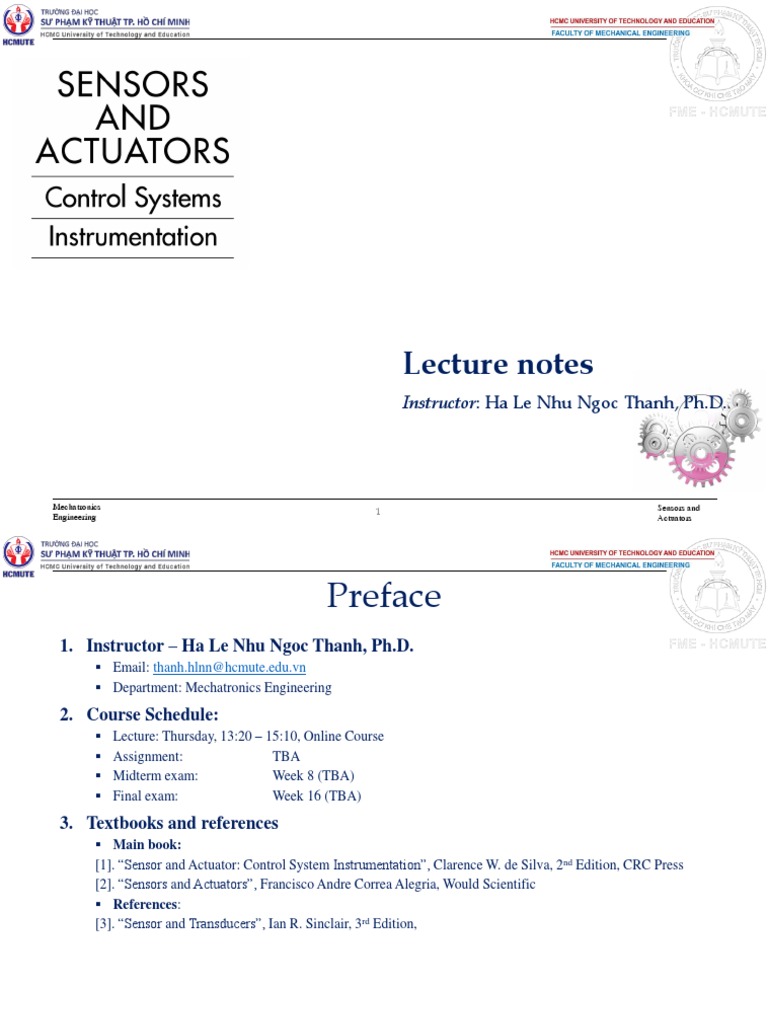 Mechatronics Sensors & Actuators | PDF | Sensor | Analogue Electronics