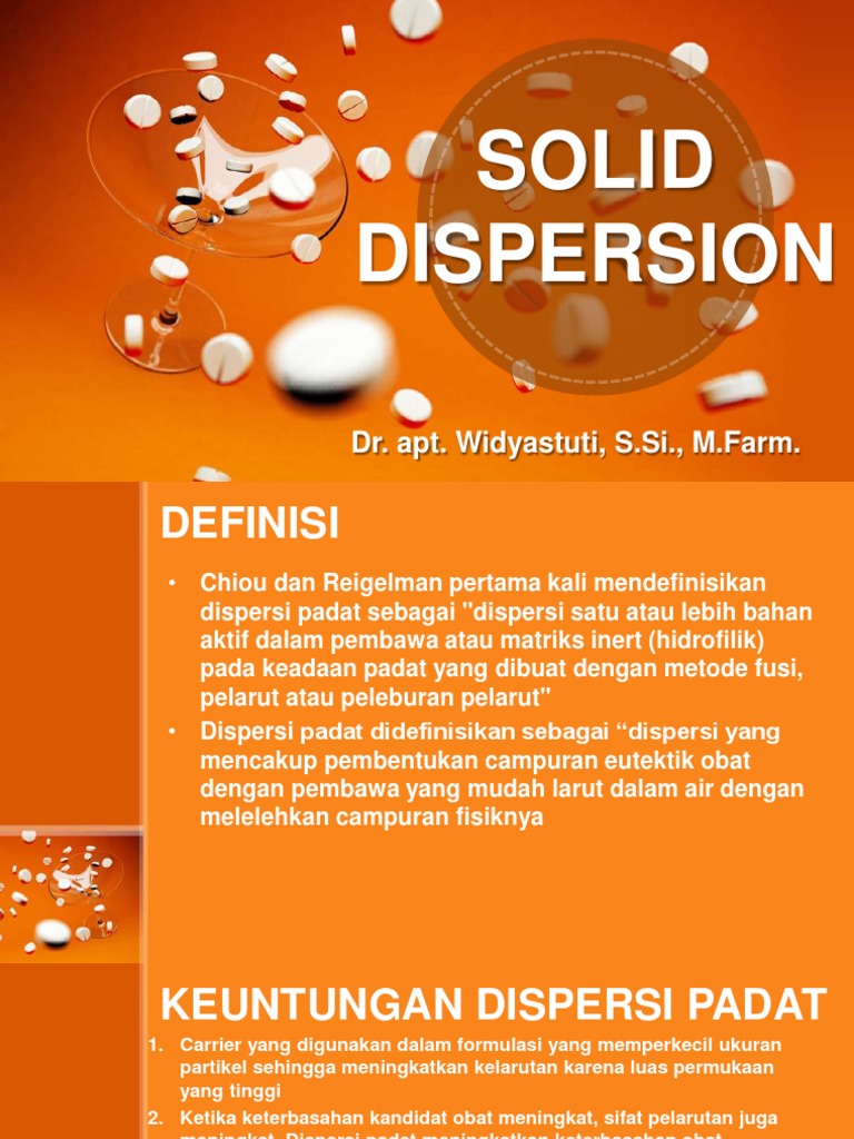 Solid Dispersion | PDF