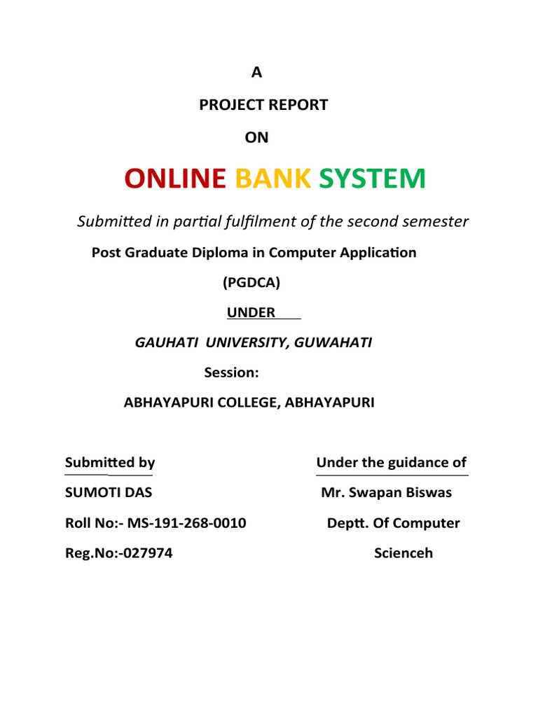 Pgdca Project by Sumoti Das | PDF | Databases | Software Testing