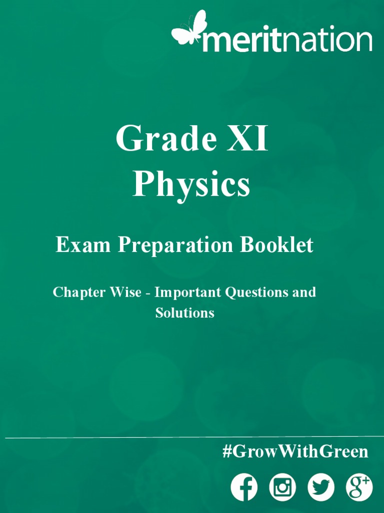 Grade 11 Physics Exam Preparation Booklet | PDF | Young's Modulus | Force