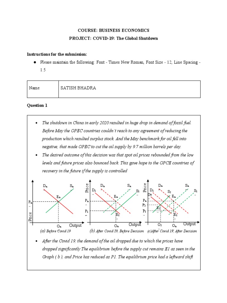 IMT - Covid19 Case Study Solution | PDF | Recession | Reserve Bank Of India