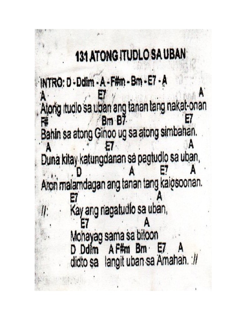 Atong Itudlo Sa Uban | PDF
