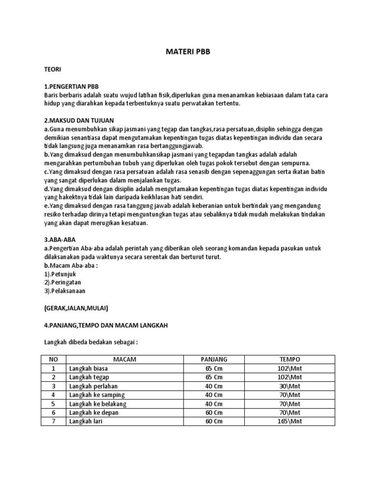 Materi PBB | PDF
