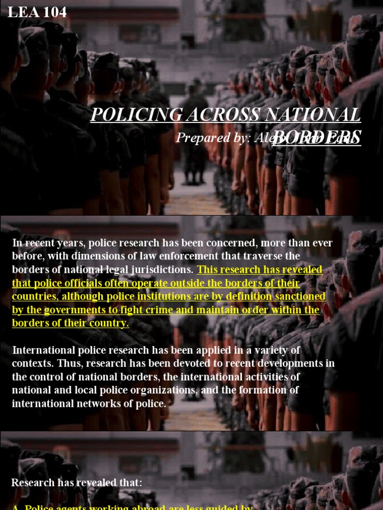 Policing Across National Borders | PDF | Police | Political Ideologies