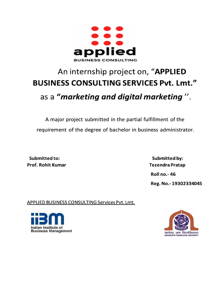 Internship IIBM AKU 2022 | PDF