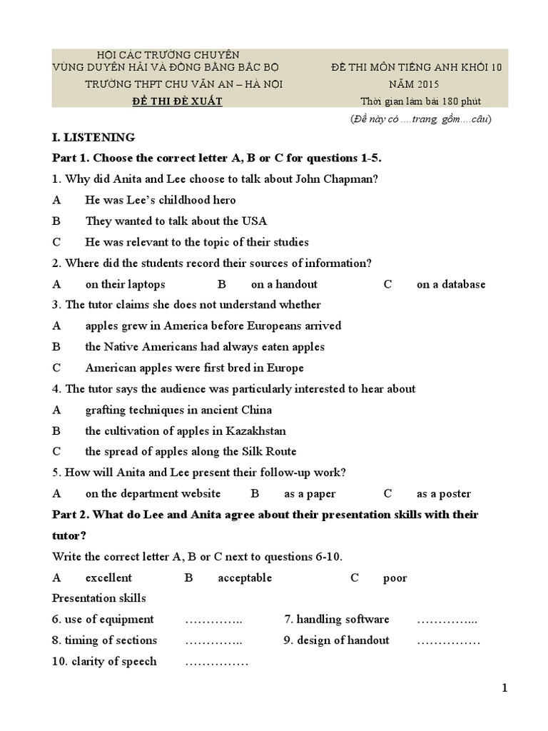 CVA-De Xuat de Thi Duyen Hai 2015 - Anh 10 | PDF | Orchidaceae | Gardening