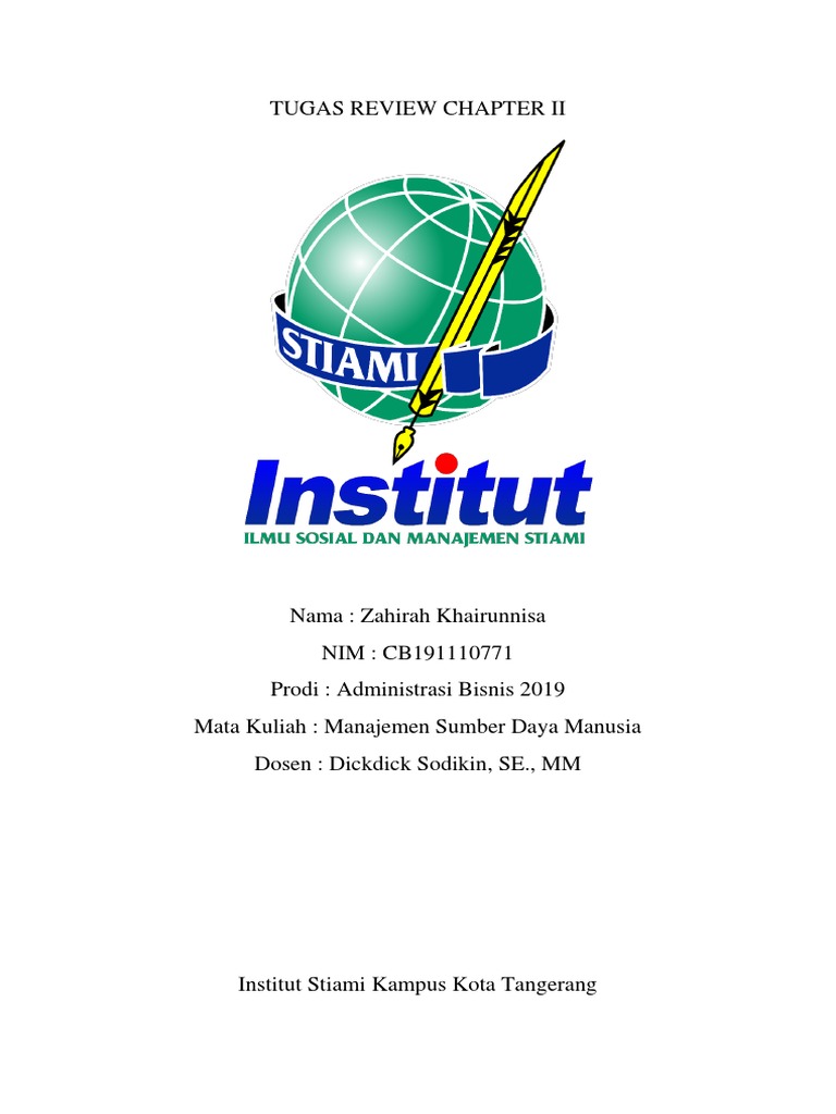 Tugas Review Chapter Ii MSDM | PDF