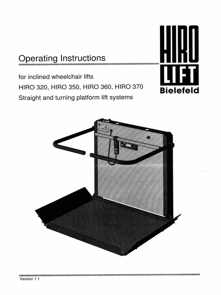 Operating Instructions HIRO 320,350,360,370 | PDF