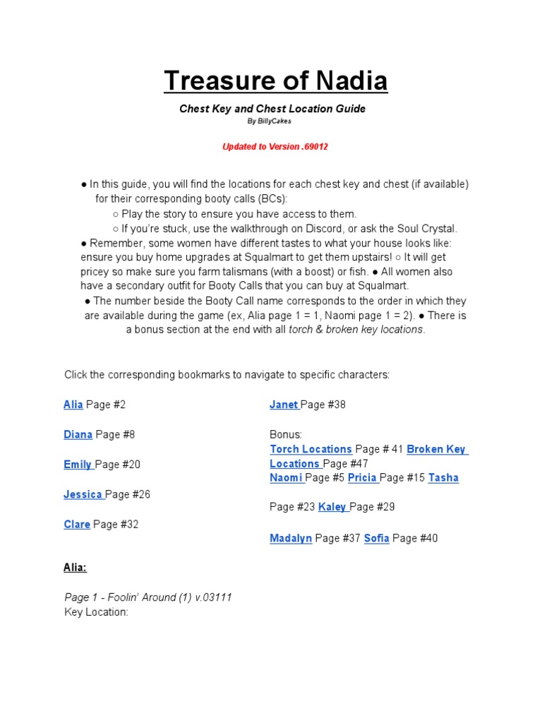 ToN Key and Chest Guide v69012 | PDF