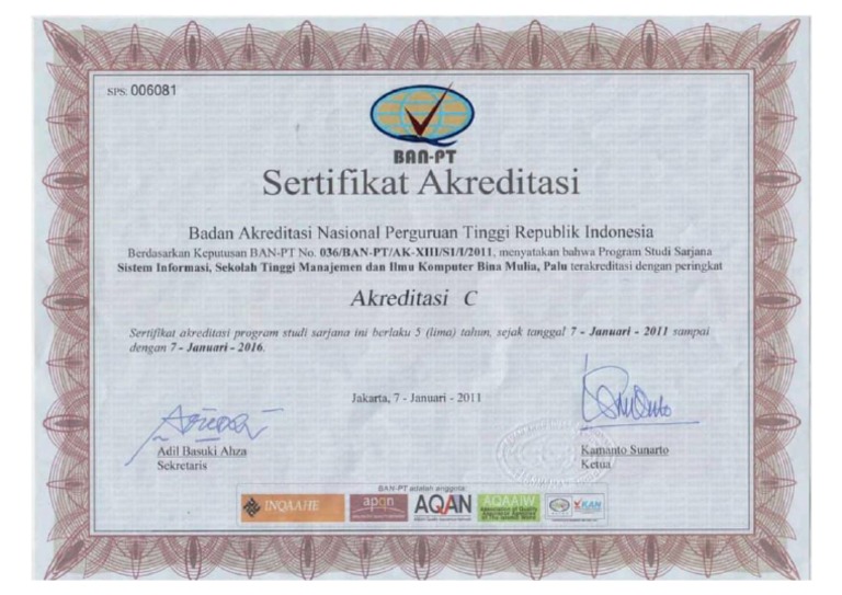 Akreditasi 2011 | PDF