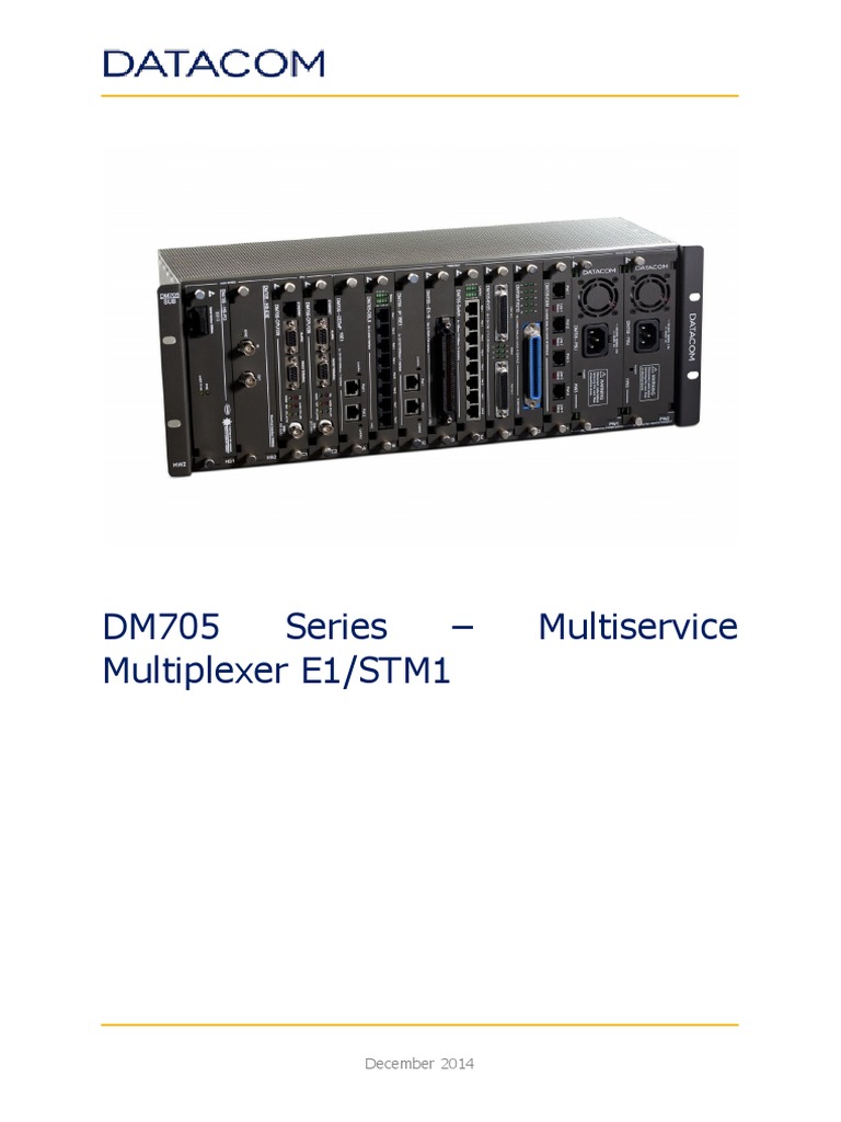 Mux DM 705 | PDF | Physical Layer Protocols | Manufactured Goods