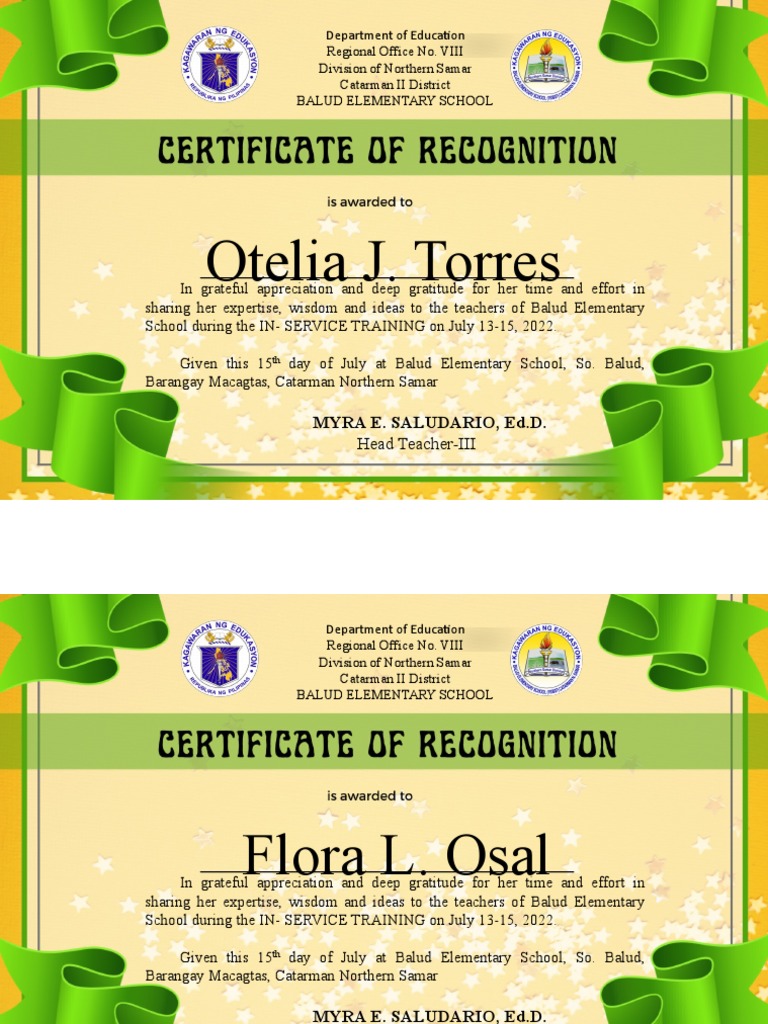 Inset Certificates | PDF | Motivation | Motivational