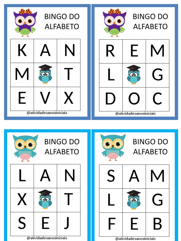 Bingo+Das+Letras | PDF | Imagem | Internet