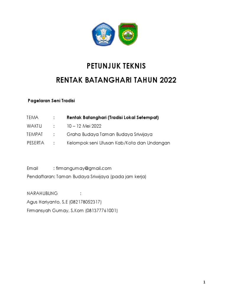 Contoh Juknis Pagelaran Seni | PDF