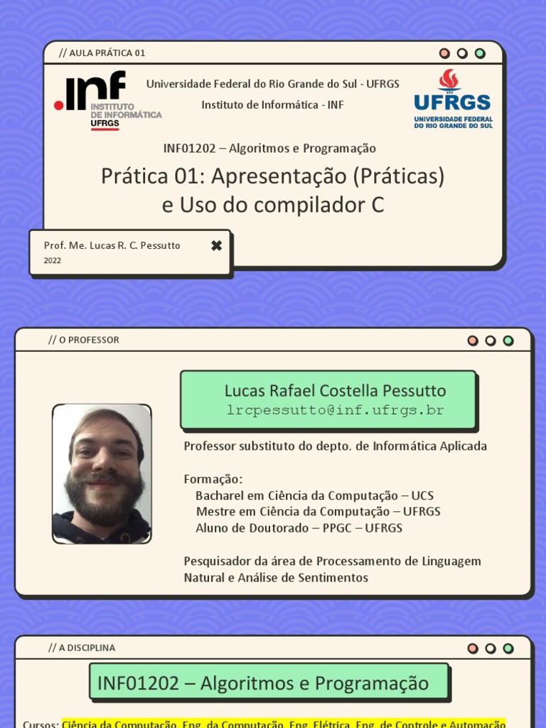 S01A02 - Apresentação e Introdução Ao Compilador C | PDF | Compilador ...