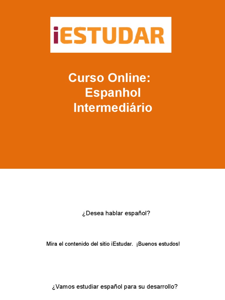 Espanhol Intermediário - Apostila 3 | PDF | Color