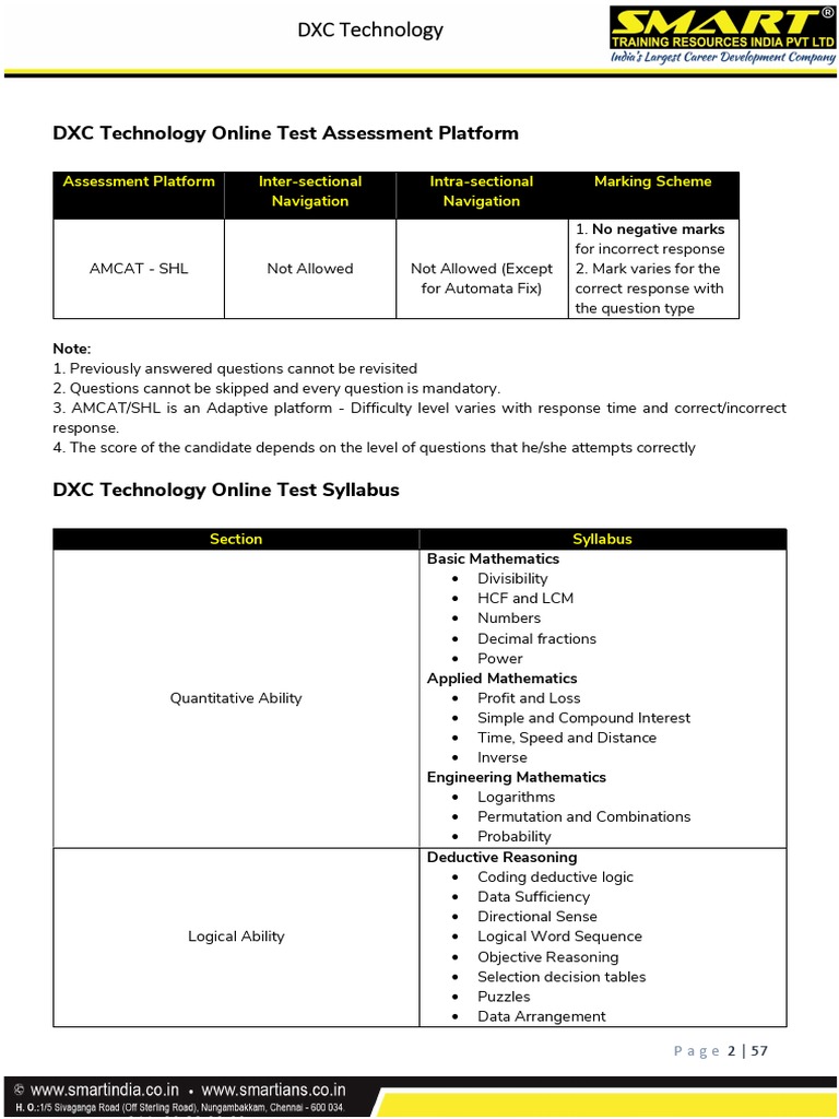 DXC - Sample Papers | PDF | Computer Program | Programming