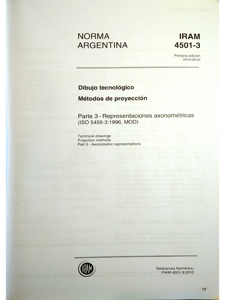 Iram 4501-3 2010 Axonometrias | PDF