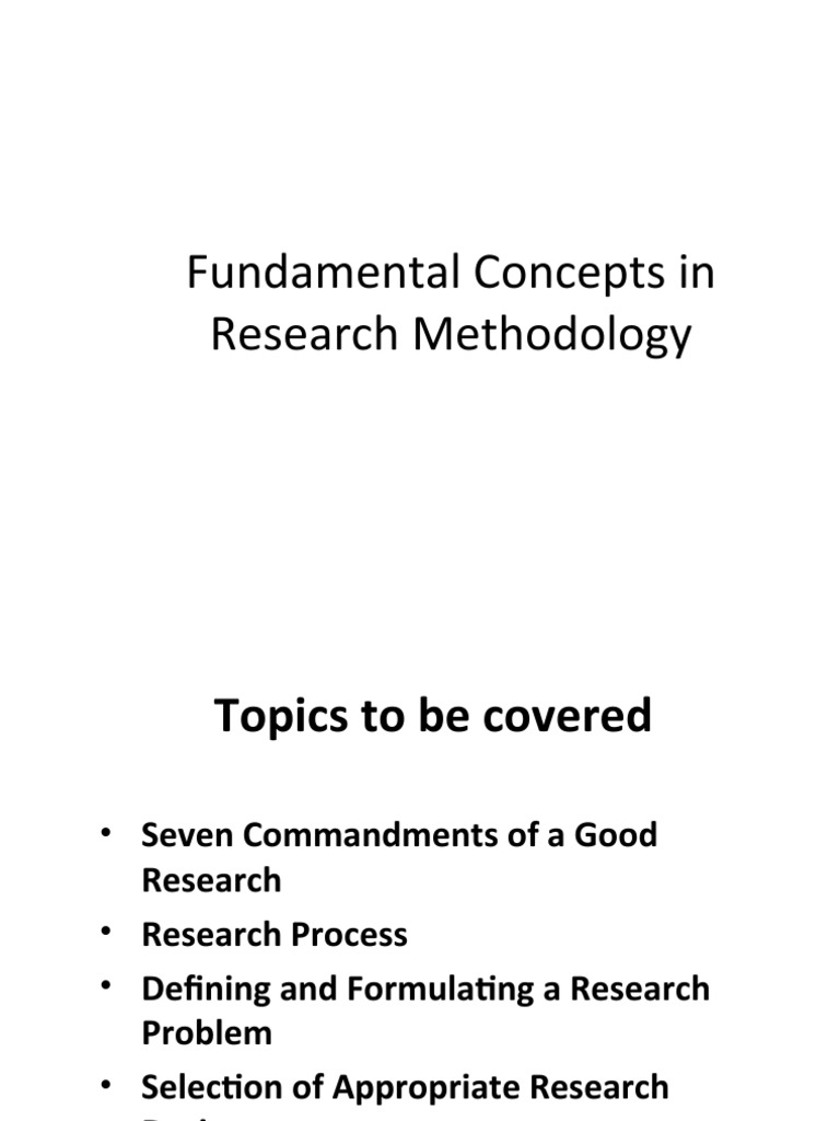 Basics of Research Methodology | PDF | Qualitative Research ...