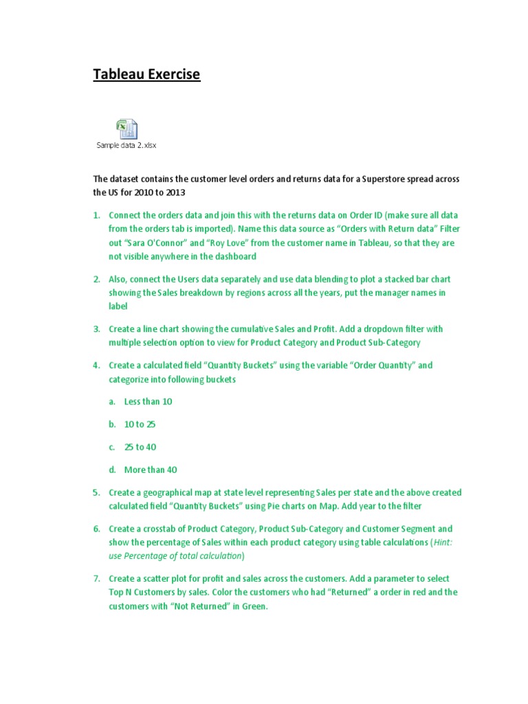 Tableau Exercise 2 | PDF | Computing | Information Science