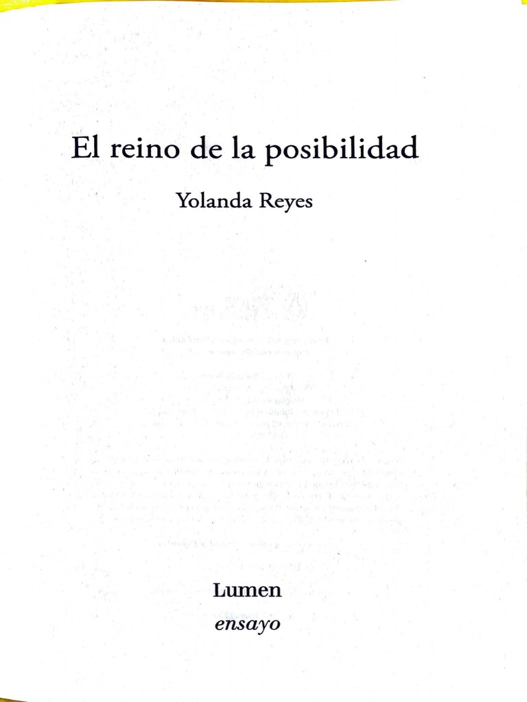 El reino de la posibilidad en la infancia | PDF | Estudios de idiomas ...