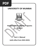 VTU Minor Degree Regulations 2022-23 | PDF | Academic Degree ...