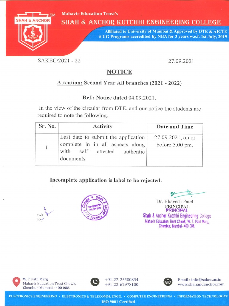 Branch Transfer Notice 2021-22-1 | PDF