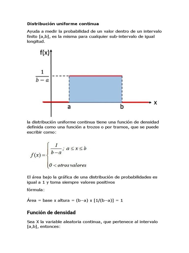 Distribución Uniforme Continua | PDF | Distribución de probabilidad ...
