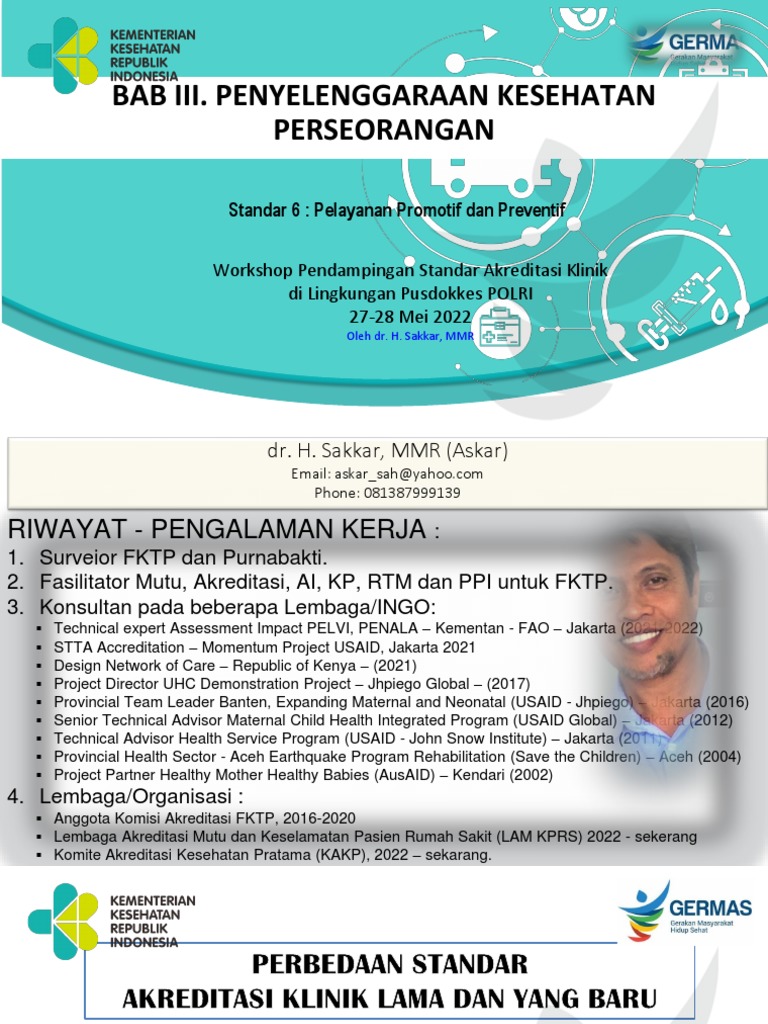 Standar Akreditasi Klinik Bab 3 Standar 6 Pdf Sains Matematika