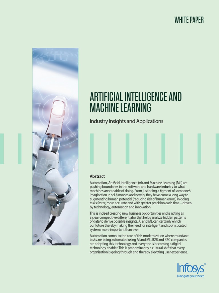 Artificial Intelligence and Machine Learning: White Paper | PDF ...